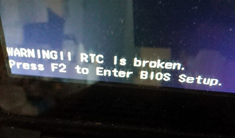 パソコン画面『WARNING!! RTC is broken.』対応方法・エラー内容意味まとめ | エラーメッセージ対処マニュアル